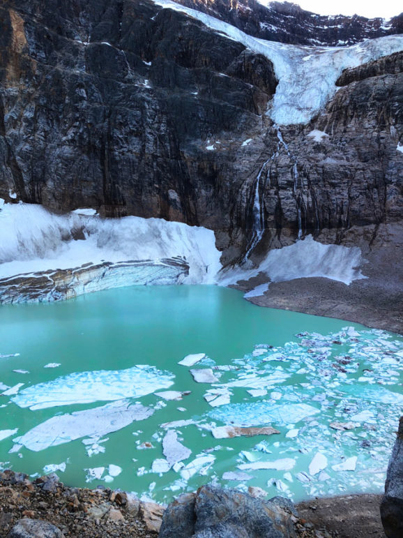 Mt Edith Cavell Meadows trail & Angel Glacier hike Jasper, Alberta road ...