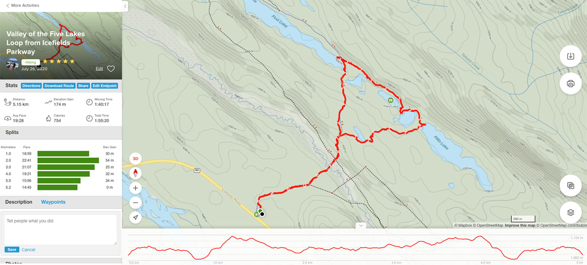 Valley of The Five Lakes incredible trail to hike on Jasper, AB family trip